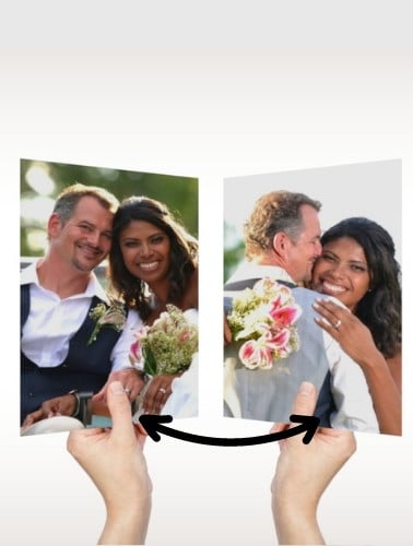 Lenticular Photo Flip - See your images transition as you walk by